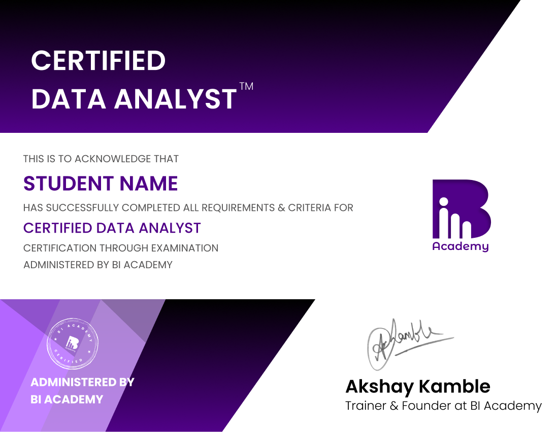 BI Academy | Learn Data with Akshay Kamble and Team